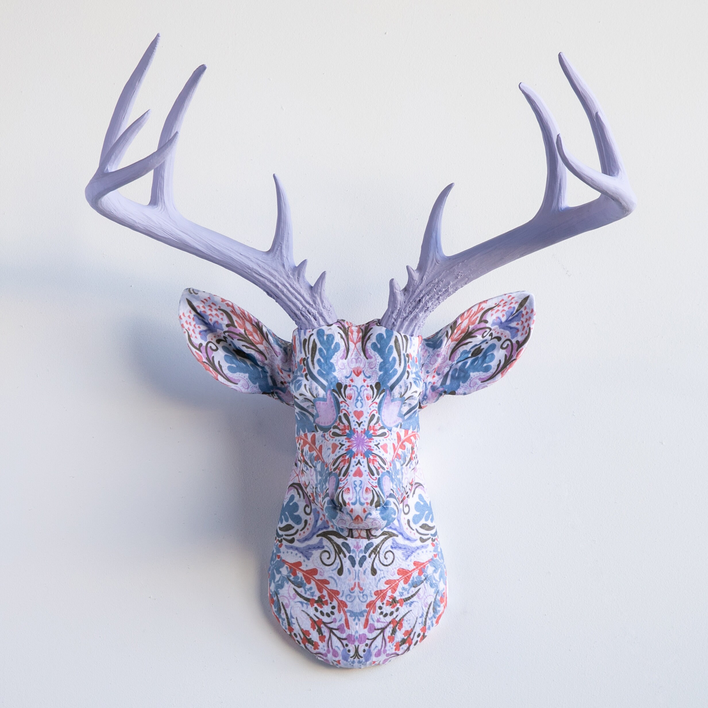 Faux Taxidermy Deer Head Fabric Wall Mount - Wall Decor - Intangible ...