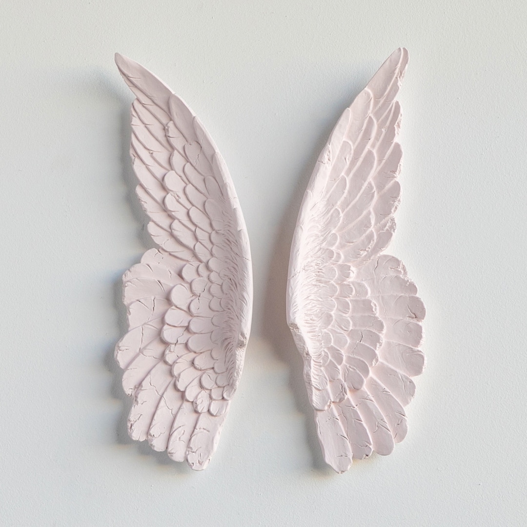 Faux Taxidermy Mini Angel Wings - Wall Decor - Light Pink - ANG06 - Etsy