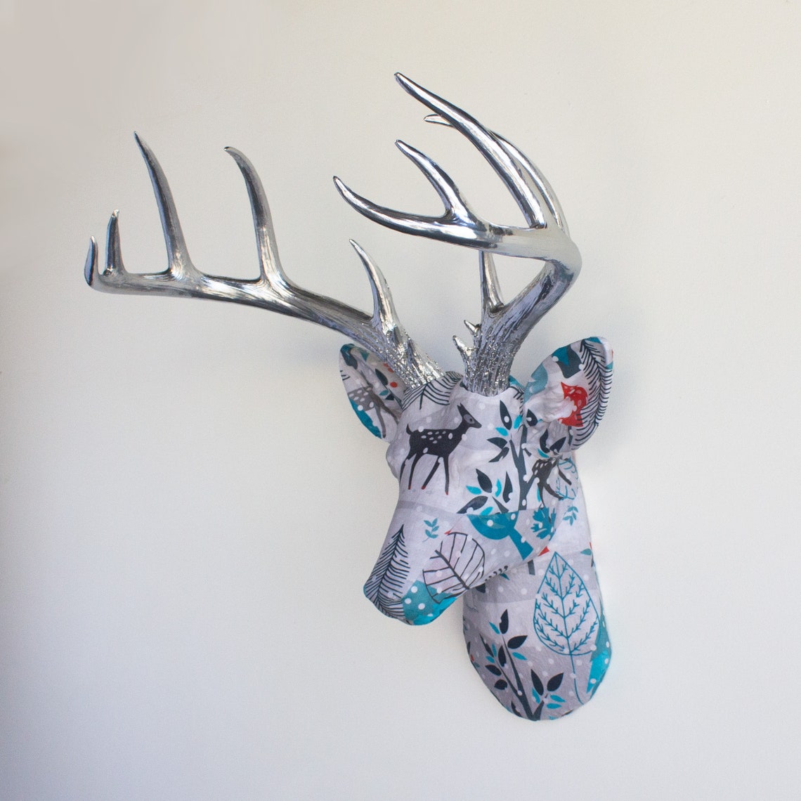 Faux Taxidermy Deer Head Fabric Wall Mount Wall Decor - Etsy