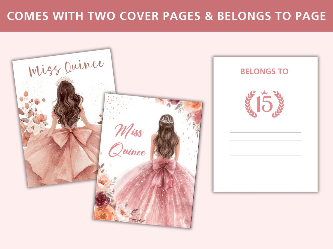 Quinceañera Planner, 15th Birthday Planning, 40-page Printable (PDF, A4 ...