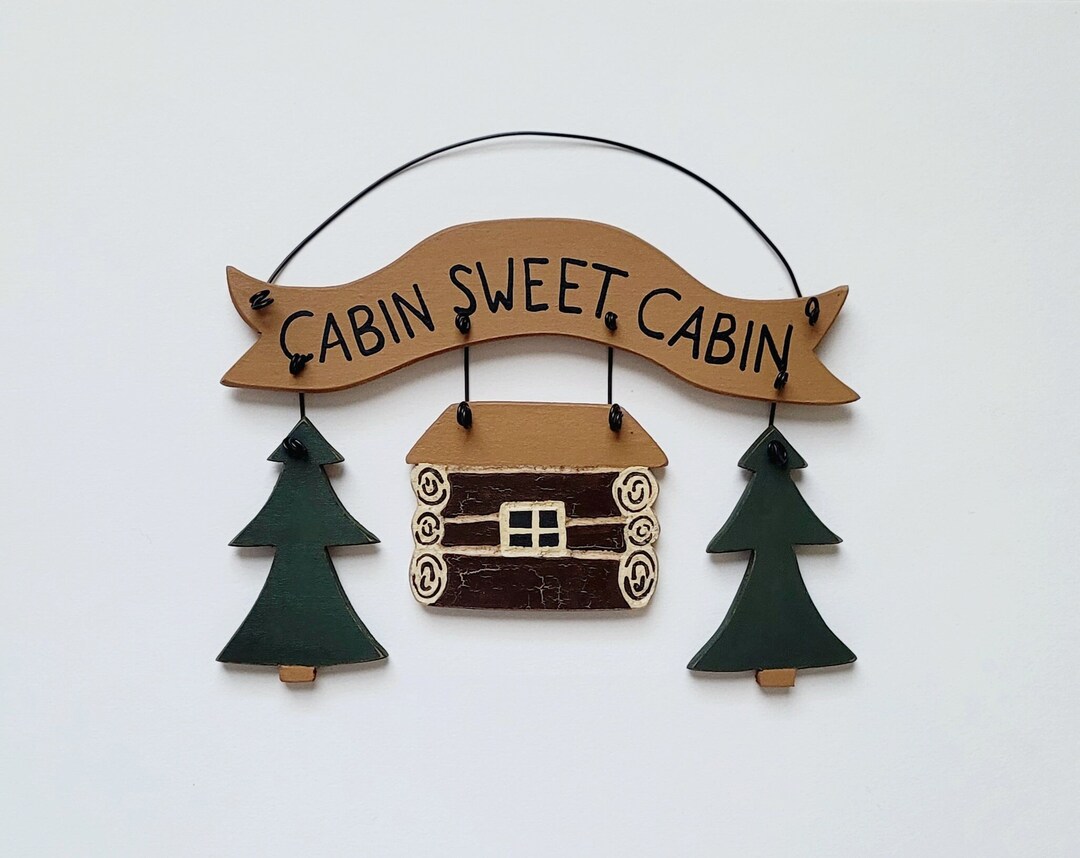 Cabin - Cabin Decor - Primitive Cabin - Cabin Gifts - Cabin Ornament ...