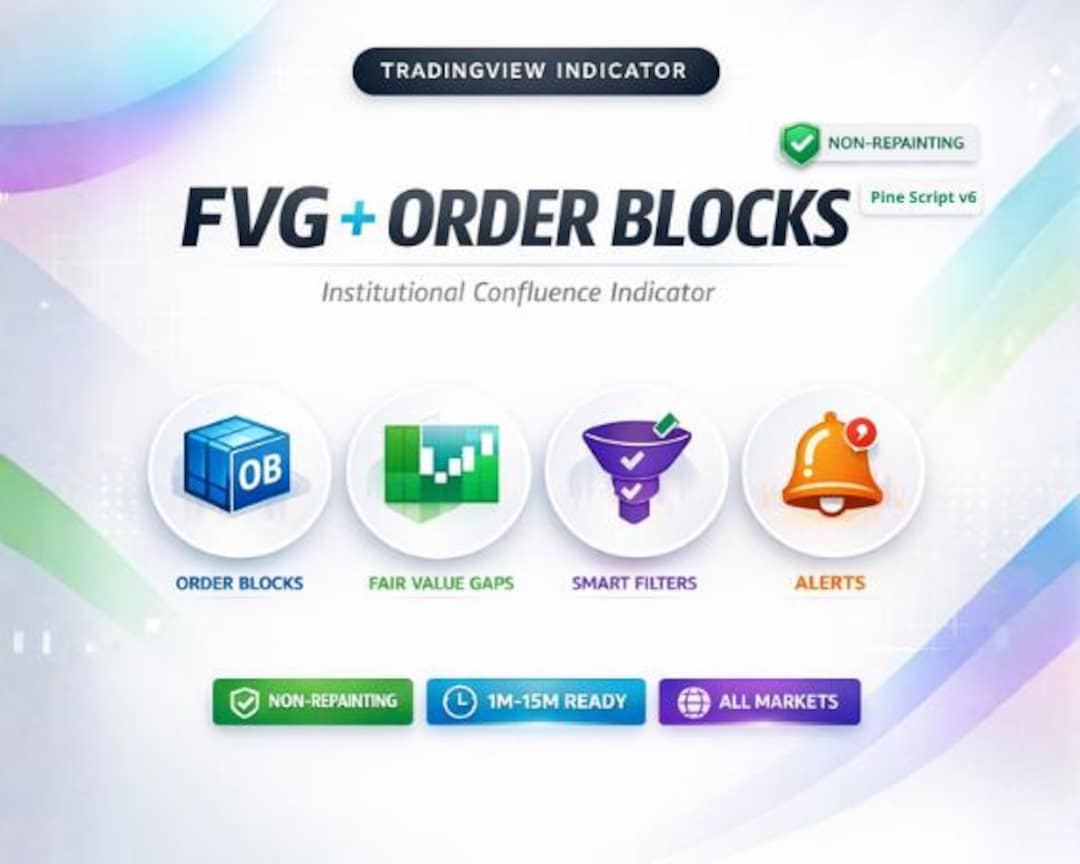 FVG Order Block Indicator – Smart Money Tradingview Pine Script | Fair ...