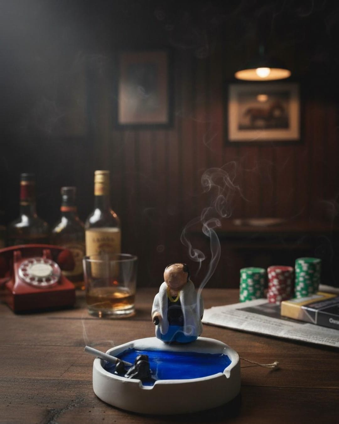 Tony Soprano Clay Ashtray – Handmade Sopranos Inspired Mafia Art ...