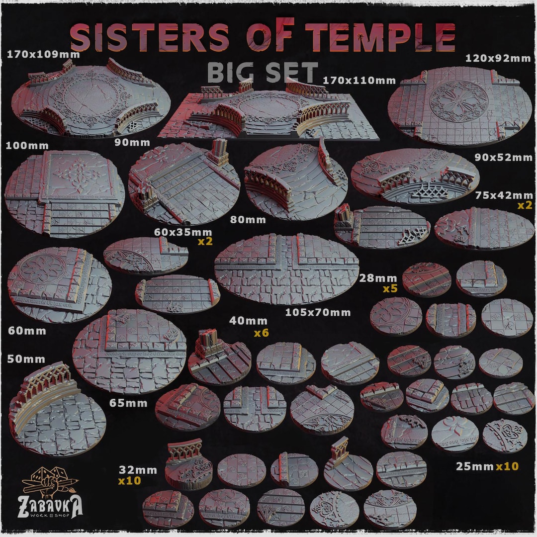 Sisters of Temple - Wargames Bases and Toppers - Warhammer/aos ...