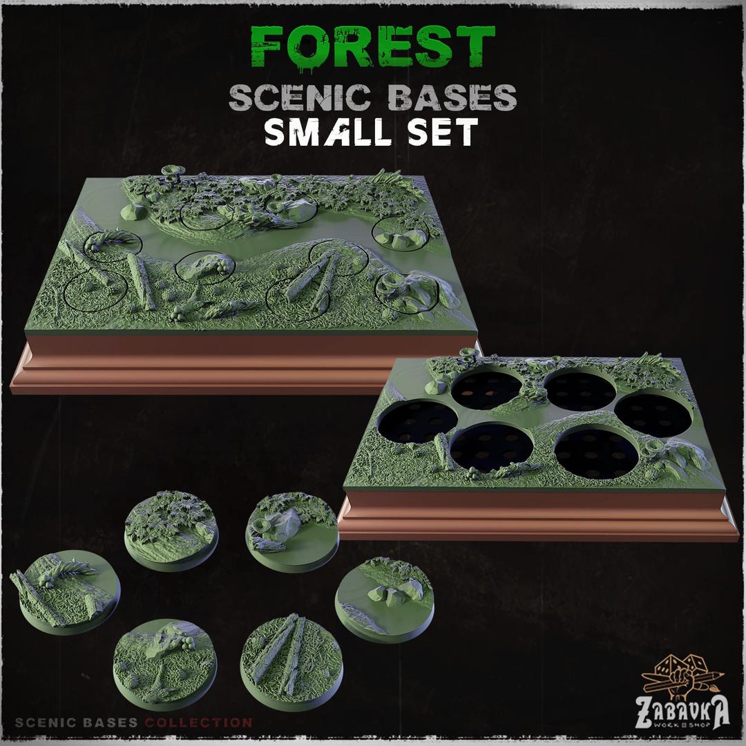 Forest - Scenic Miniature Bases - Warhammer, AOS Terrain, Fantasy ...