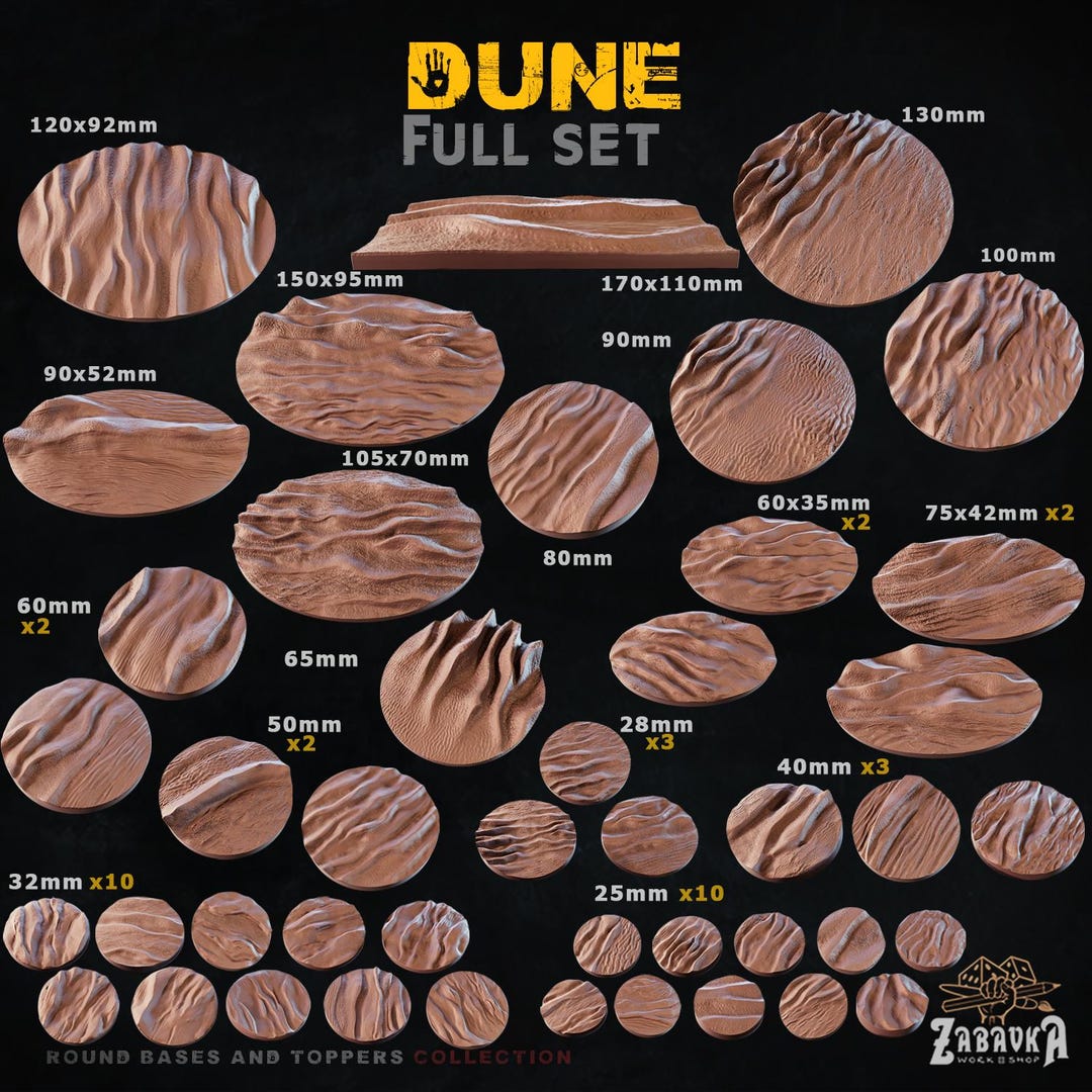 Dune - Wargames Bases and Toppers - Warhammer/aos/miniature Bases - Etsy
