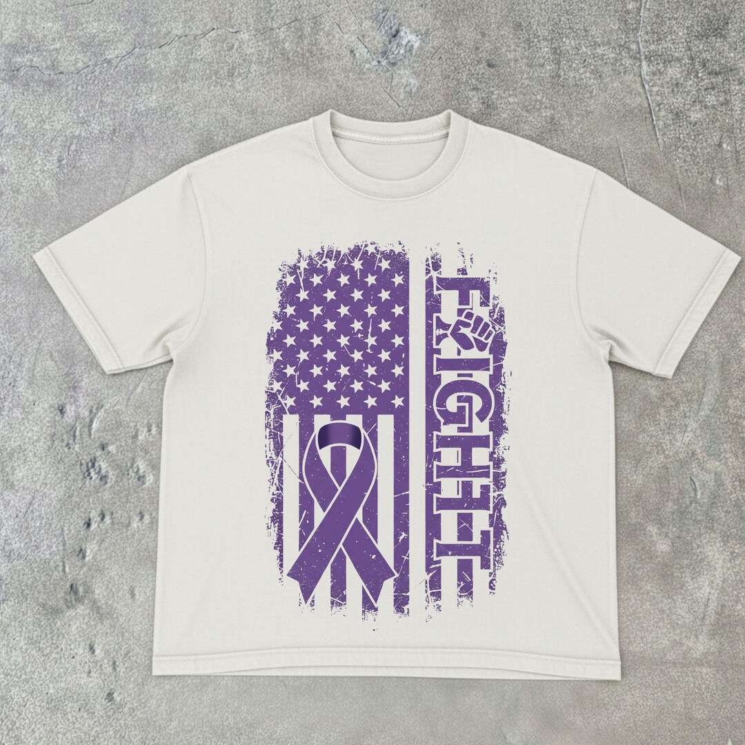 Purple Fight Flag PNG+SVG | Awareness Ribbon | Support Fighter ...