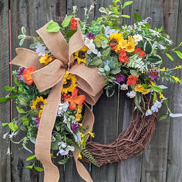 Large Spring Wreath - Etsy