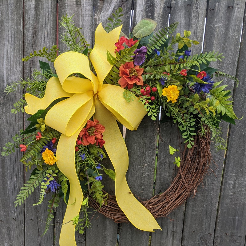 Yellow Wreath - Etsy