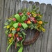 Spring Wreath, Bright Spring / Summer Wreath, Door Wreath Wreath, Front ...
