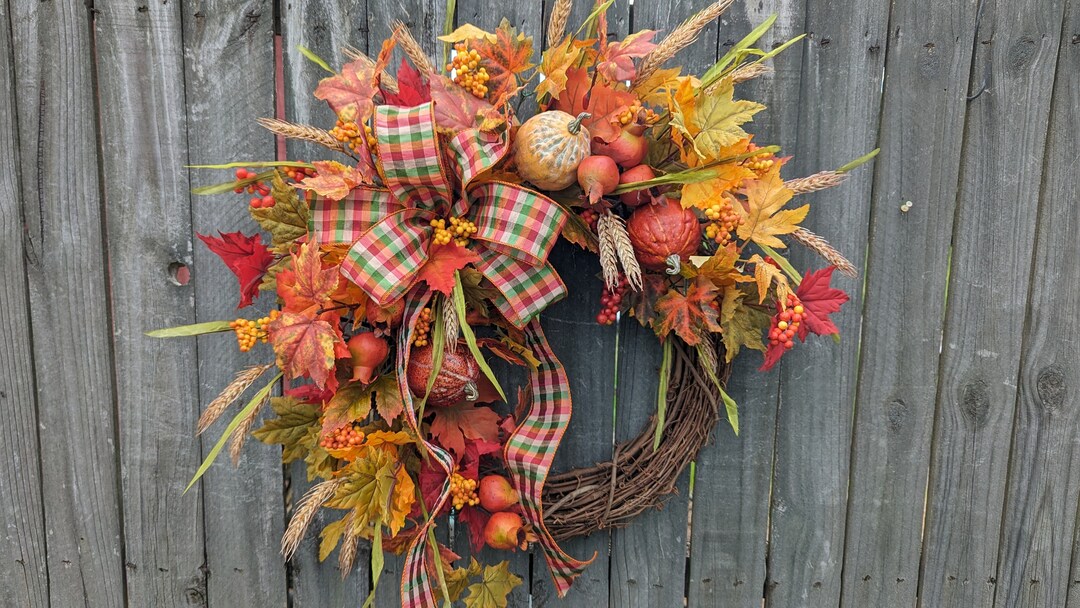 Fall Wreath, Wreath for Fall / Autumn, Limited Edition Wreath, Fall ...