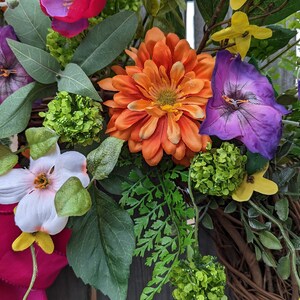 Spring Wreath Bright Wreath for Spring and Summer Bright - Etsy