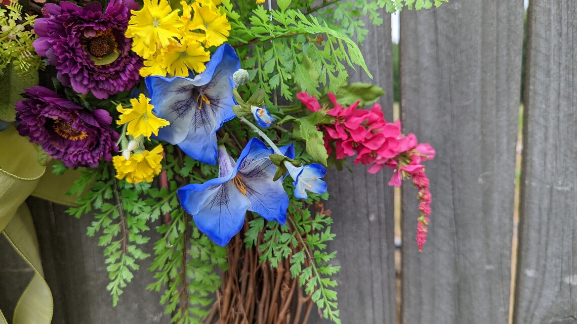 Spring Wreath Spring/summer Wreath Spring Wreath Bright - Etsy