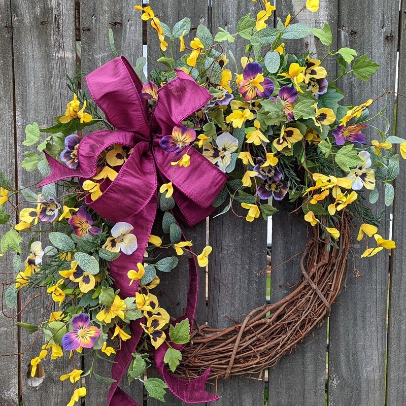 Spring Door Wreath - Etsy