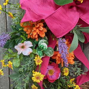 Spring Wreath Bright Wreath for Spring and Summer Bright - Etsy