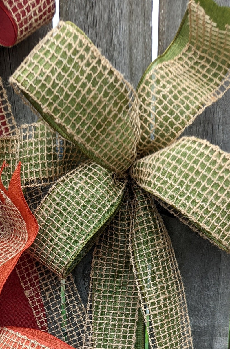 Bow for Wreath Bow Only Jute Mesh /burlap Mesh Bow Wreath - Etsy