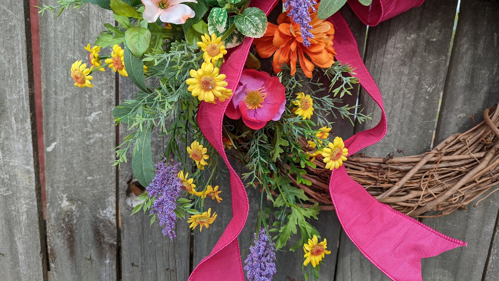 Spring Wreath Bright Wreath for Spring and Summer Bright - Etsy