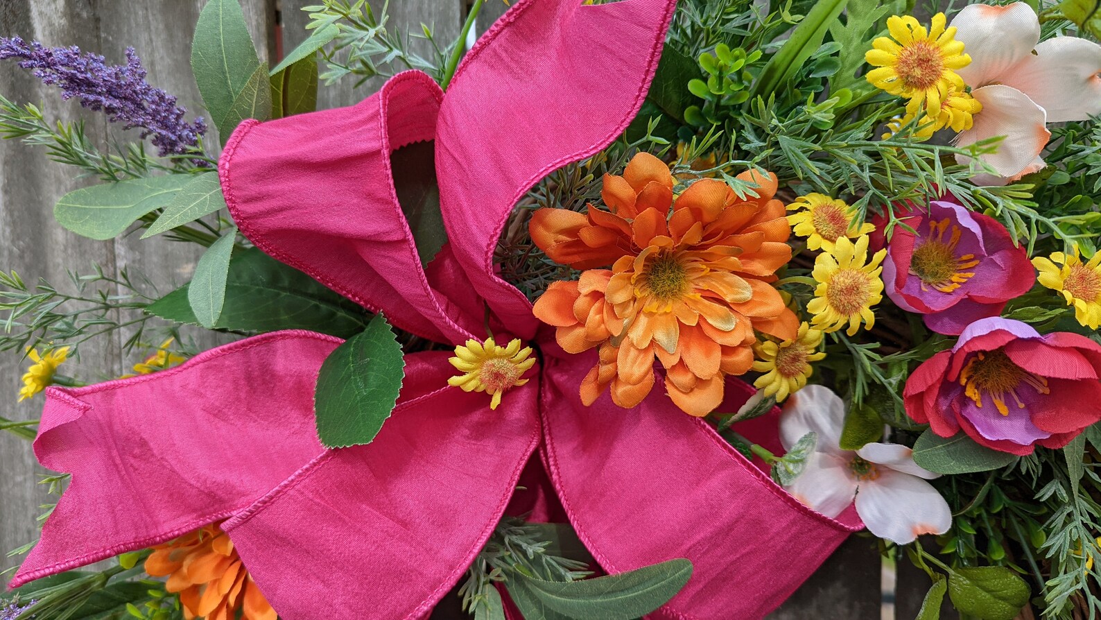 Spring Wreath Bright Wreath for Spring and Summer Bright - Etsy