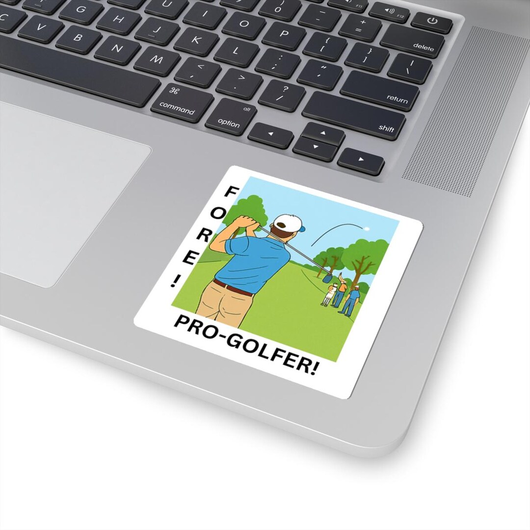 Pro Golfer Sticker: Fun Golf Laptop Decal - Etsy