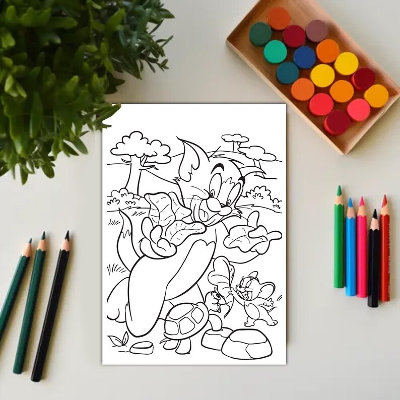 Tom & Jerry 27 Printable Coloring Pages, Cartoon Characters Coloring ...