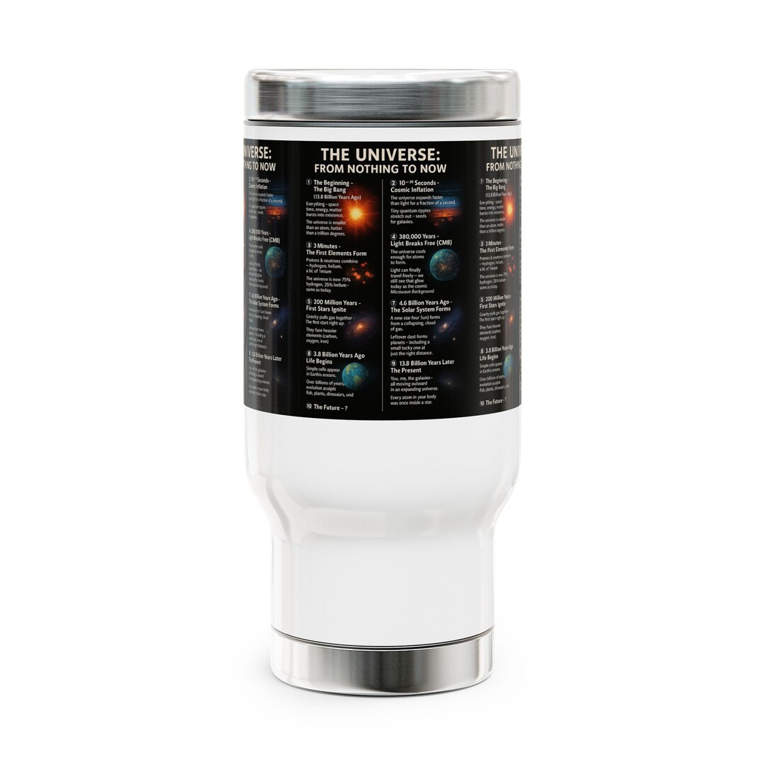 Timeline of the Universe Travel Mug | Stainless Steel 14oz - Etsy
