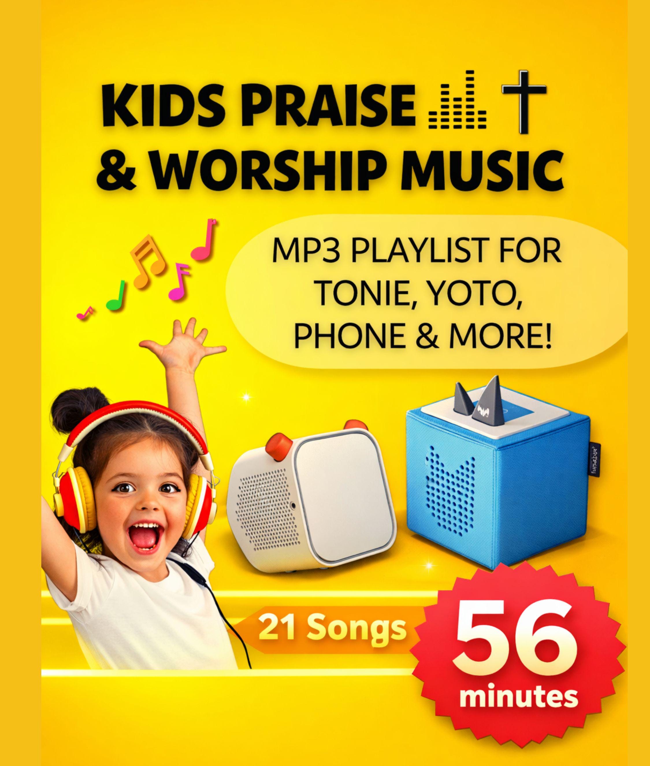 Christian Kids Songs: Worship Music Playlist for Tonie/yoto (MP3 ...