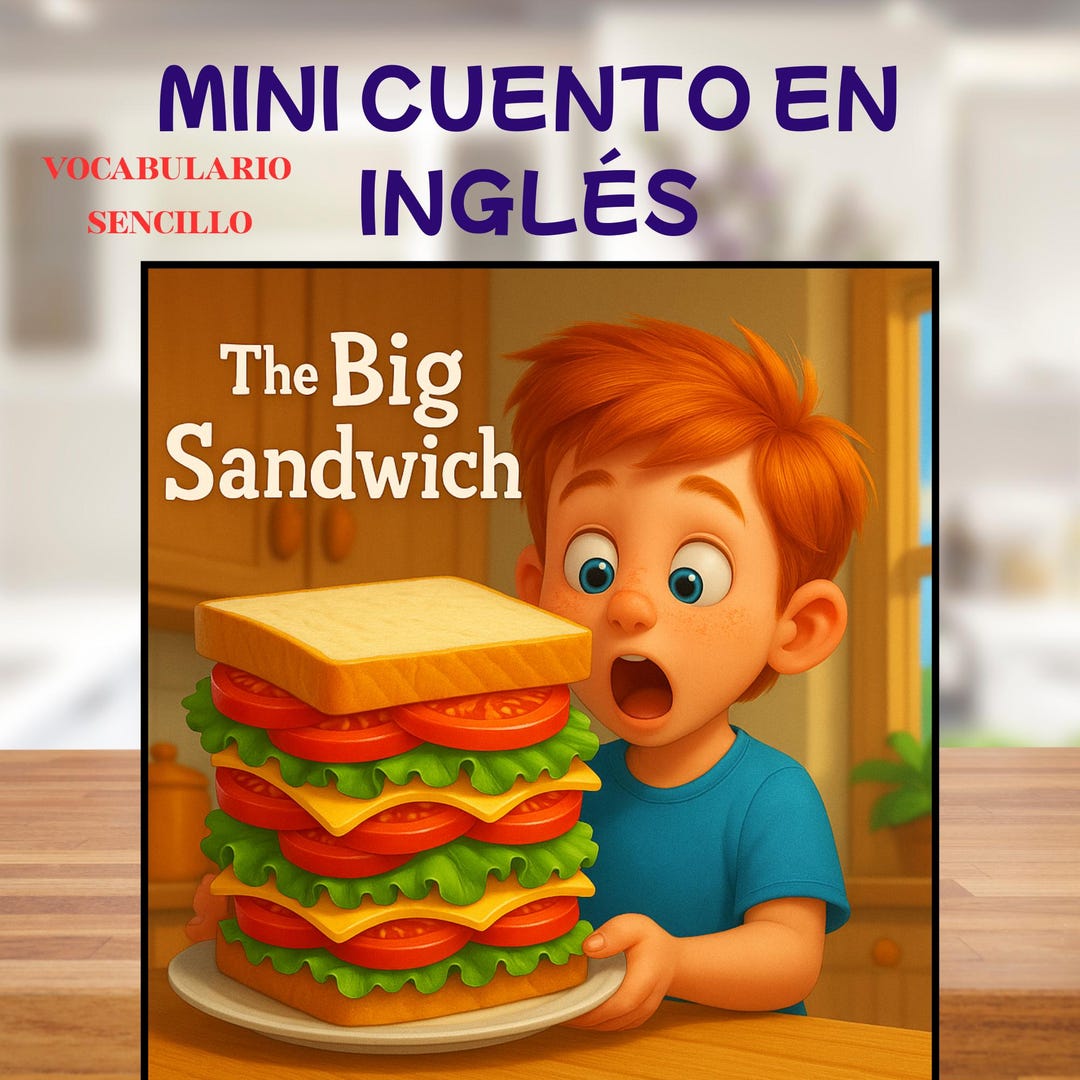 The Big Sandwich – Easy English Story for Kids | Reading for Beginners ...
