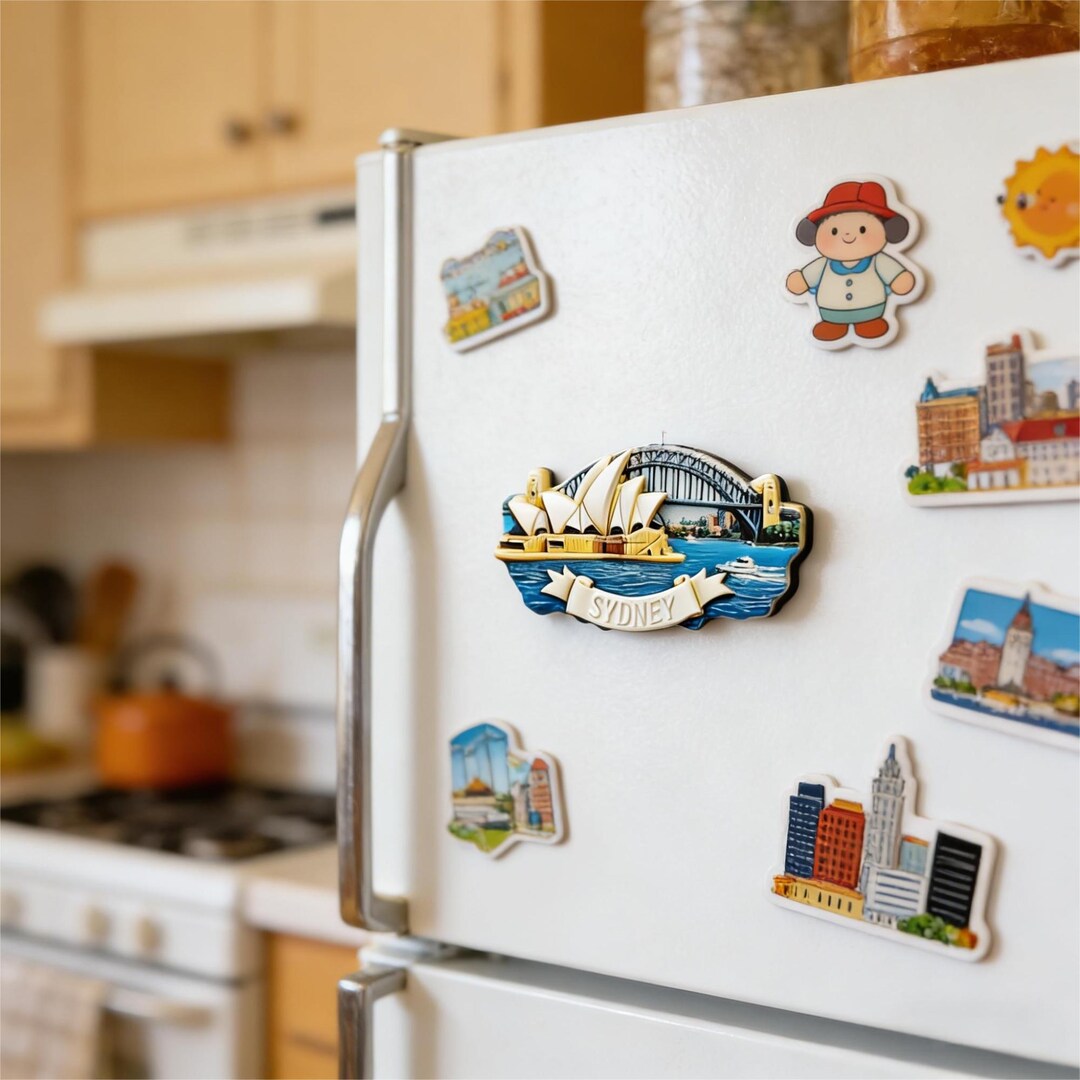 Hand Painted Sydney Opera House Fridge Magnet, Travel City Souvenir ...