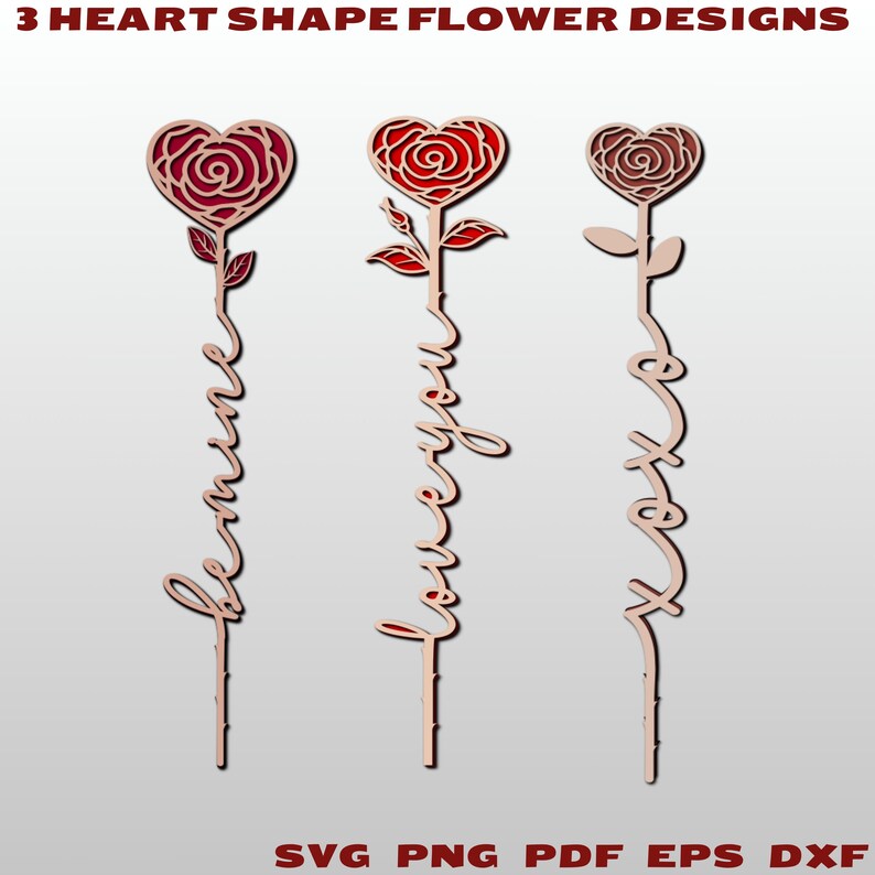 Rose SVG Bundle | Rose Flowers Svg|love You Svg | Be Mine Svg | XO X0 ...