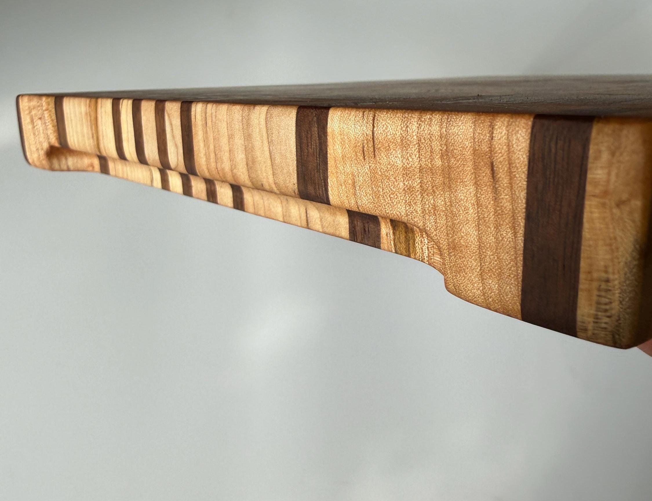 Walnut and Ambrosia Maple End Grain With Cherry Face Grain Multi-stripe ...