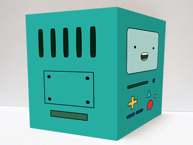 Awesome Valentines Day Printable BMO Adventure Time Inspired Card - Etsy