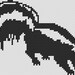 Monotone Skunk Digital Cross Stitch Pattern PDF Minimalist Sewing Craft ...