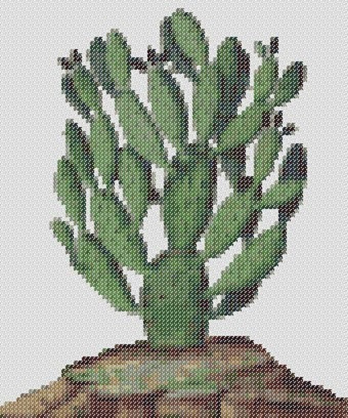 Cactus Plant Digital Cross Stitch Pattern PDF Sewing Craft Needle Art ...