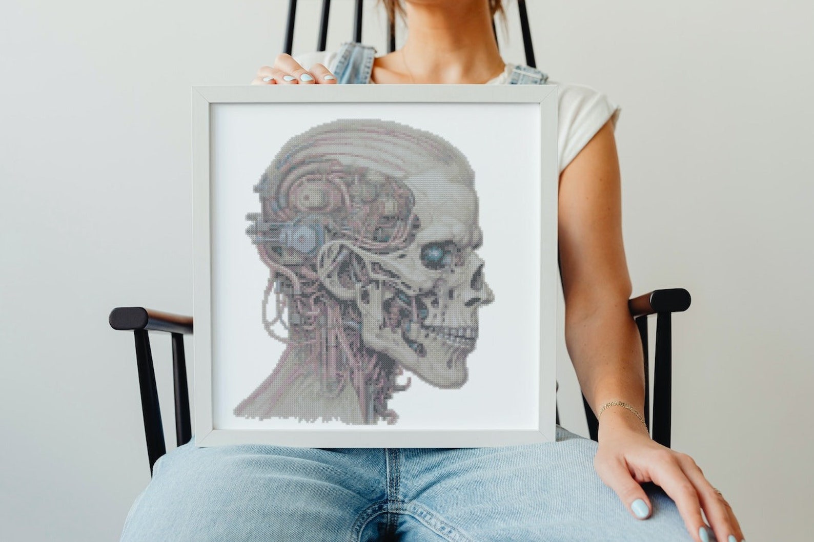 Biological Illustration of a Terminator T-800 Cross Stitch Pattern PDF ...