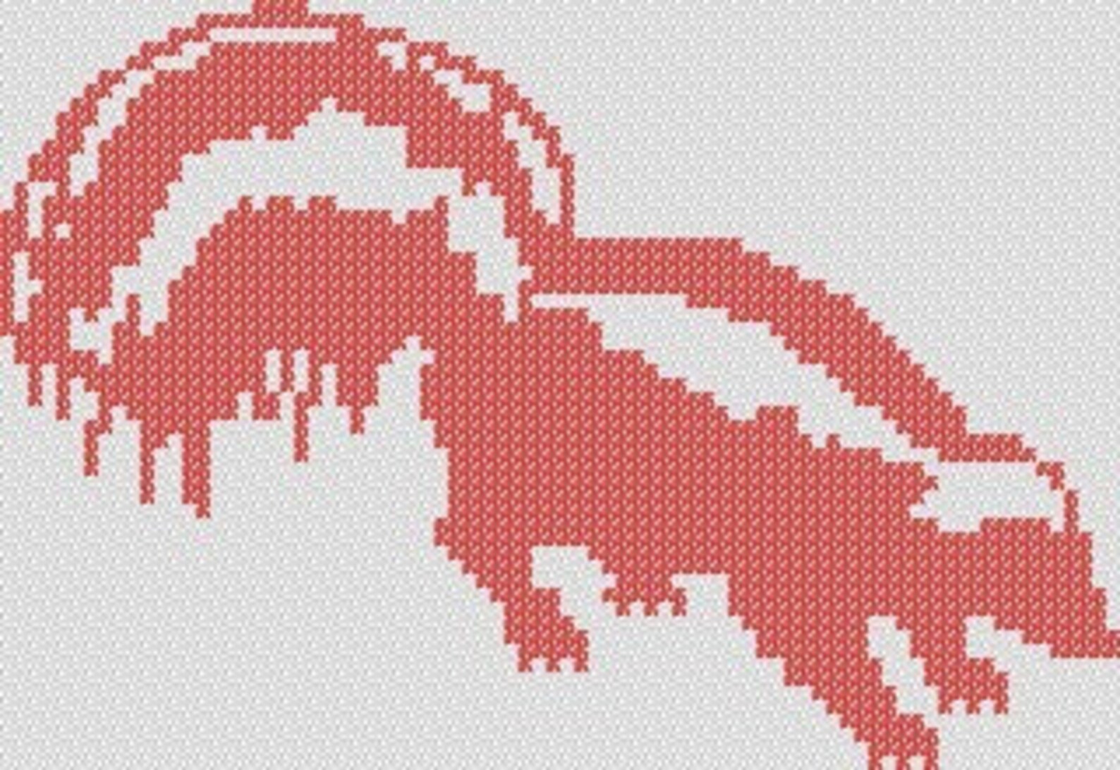 Monotone Skunk Digital Cross Stitch Pattern PDF Minimalist Sewing Craft ...