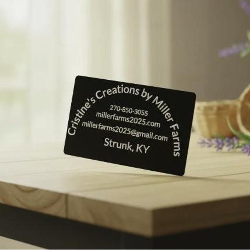 Custom Laser Engraved Aluminum Business Cards - Etsy