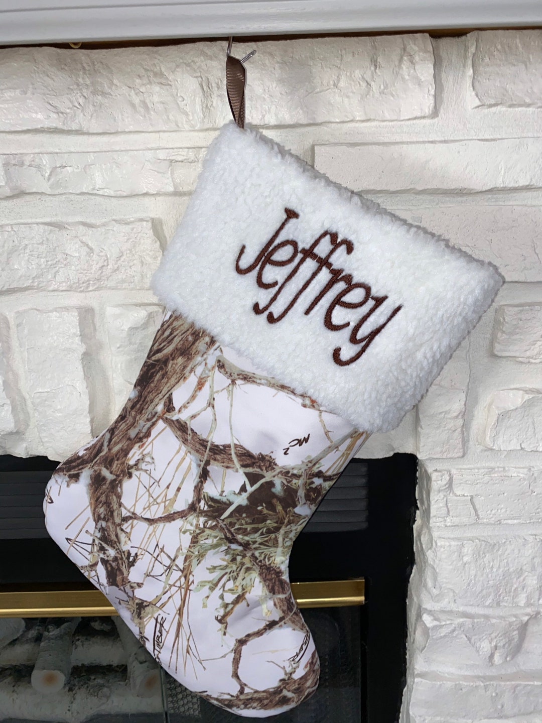 Personalized Camouflage Stocking With Your Name and Color True Timber ...