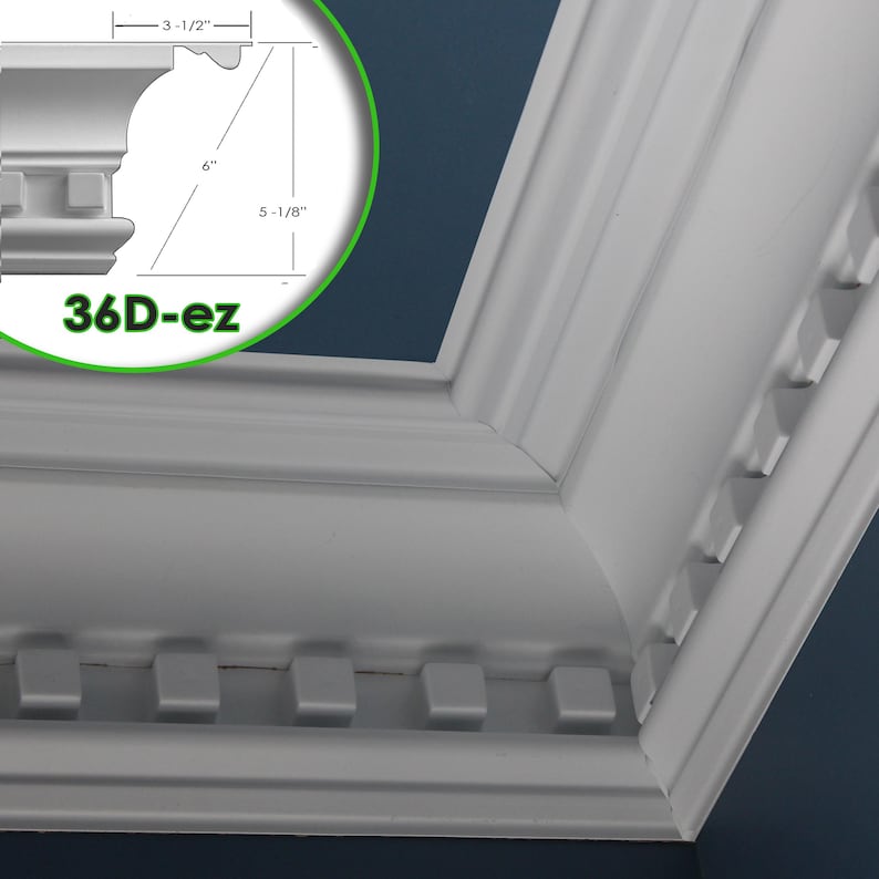 Easy Crown Molding:diy Peel and Stick Installs With No Tools - 5 ...