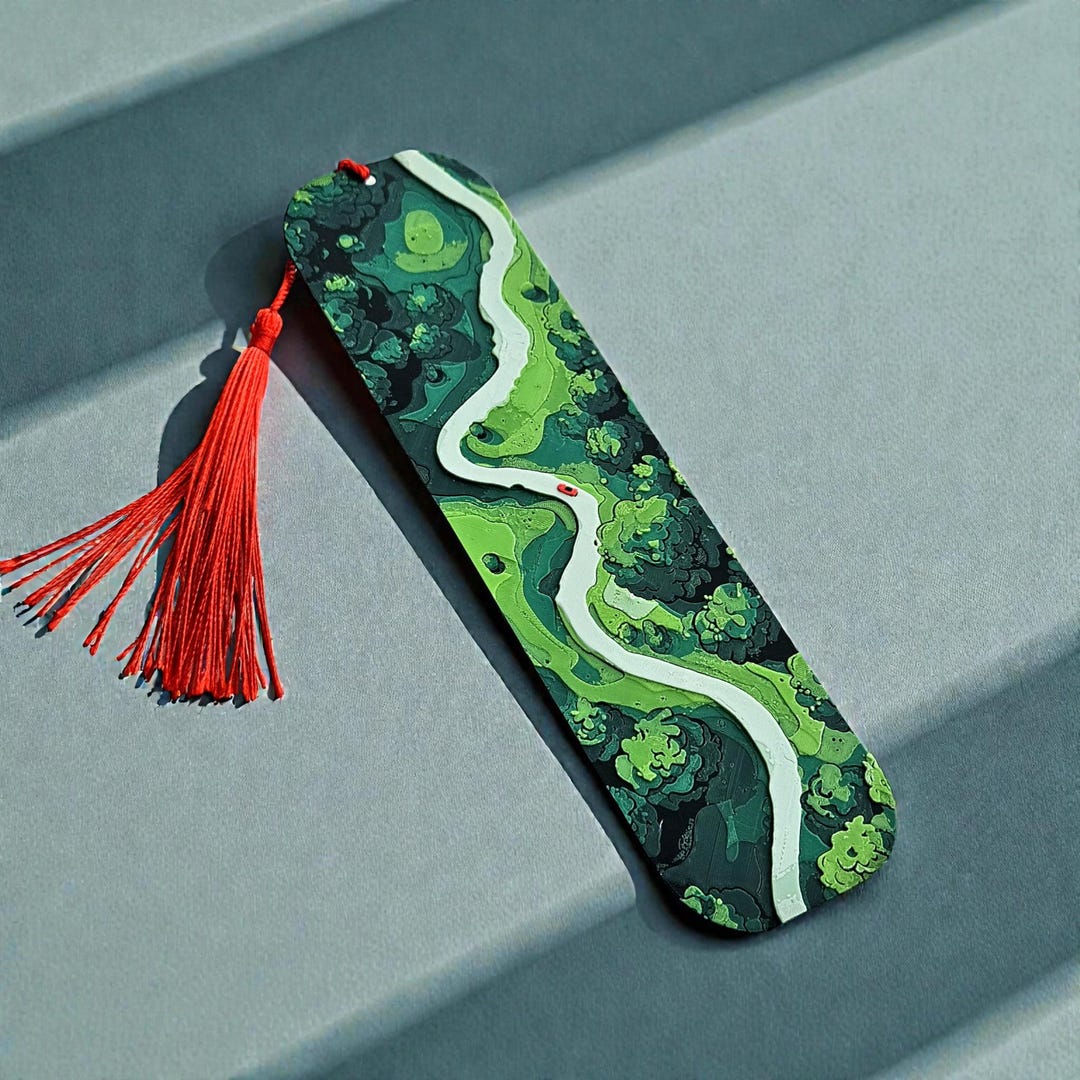 Winding Forest Path Bookmark | Nature Lover Gift - Etsy