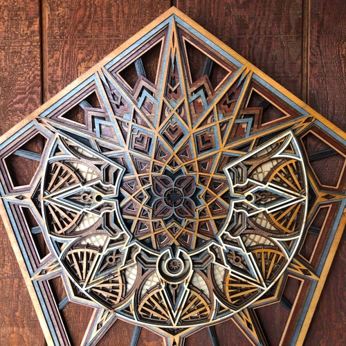 Chakra Wall Art Laser Cut Sacred Geometry - Etsy