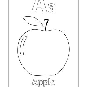 A to Z Alphabet Coloring Pages for Kids | Printable Learn & Color PDF ...