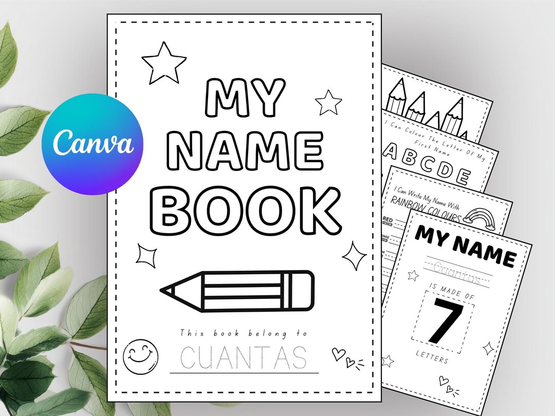 Personalized Name Tracing Workbook: Preschool Learning Activity Toddler ...