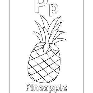 A to Z Alphabet Coloring Pages for Kids | Printable Learn & Color PDF ...