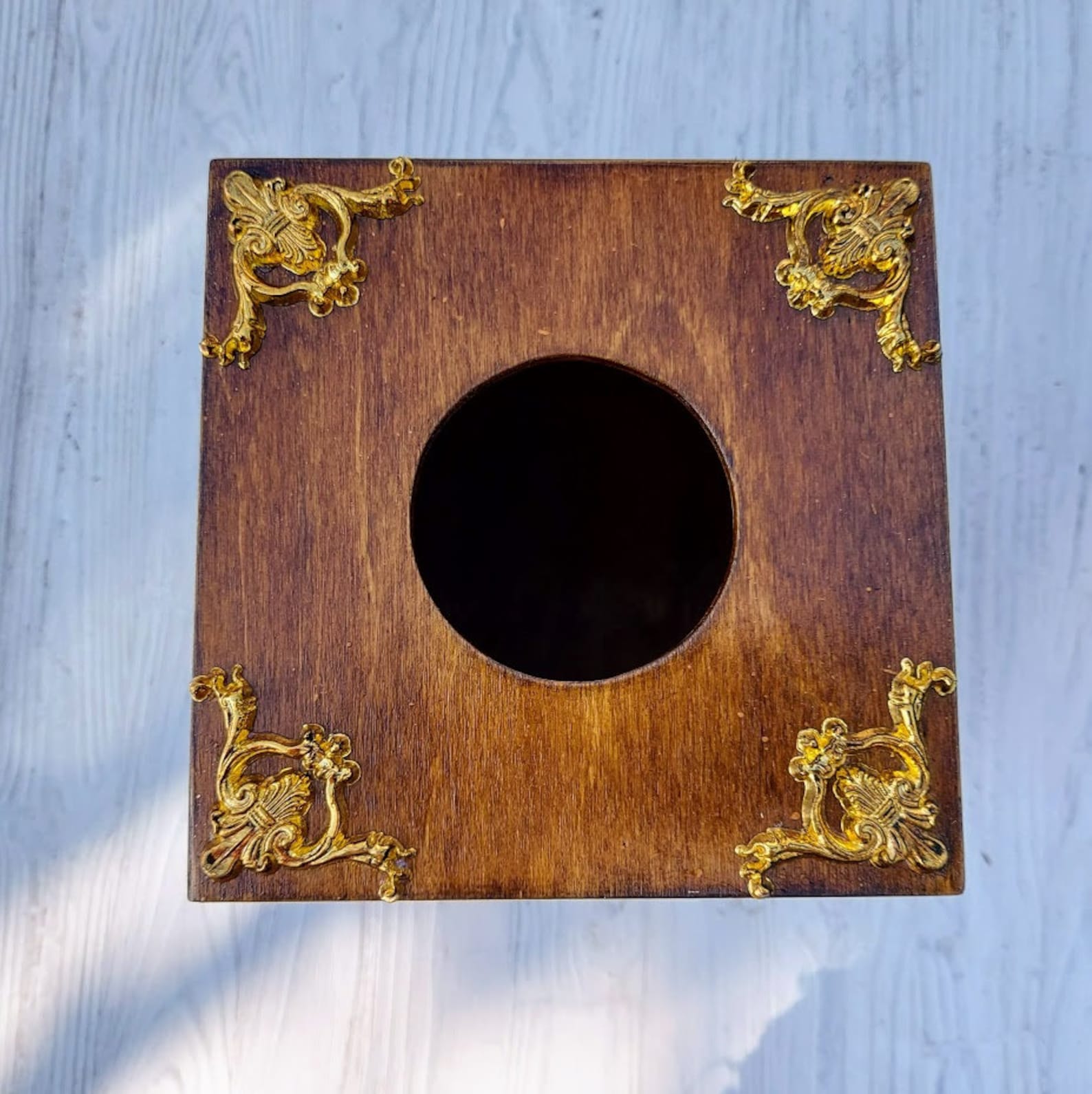 Map of the World Wooden Tissue Box, College Apartment Decor - Etsy