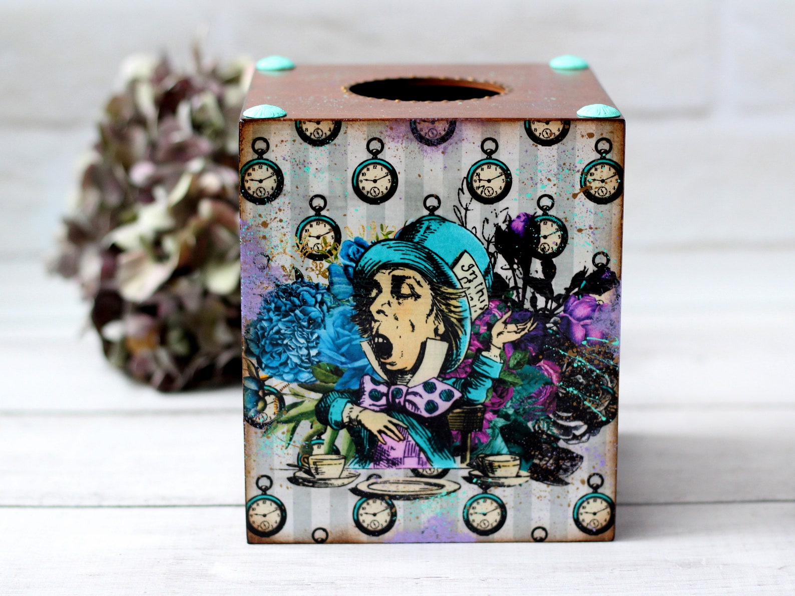 Alice's Adventures in Wonderland Tissue Box Cover - Etsy
