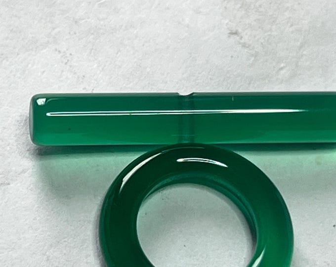 20mm Green Glass Toggle Clasp - Etsy