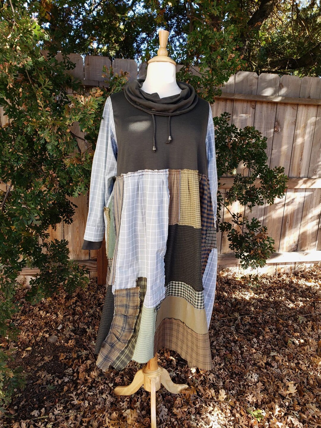 Upcycled Patchwork Dress / Repurposed / Altered Plus Fashion 2x 3x in ...