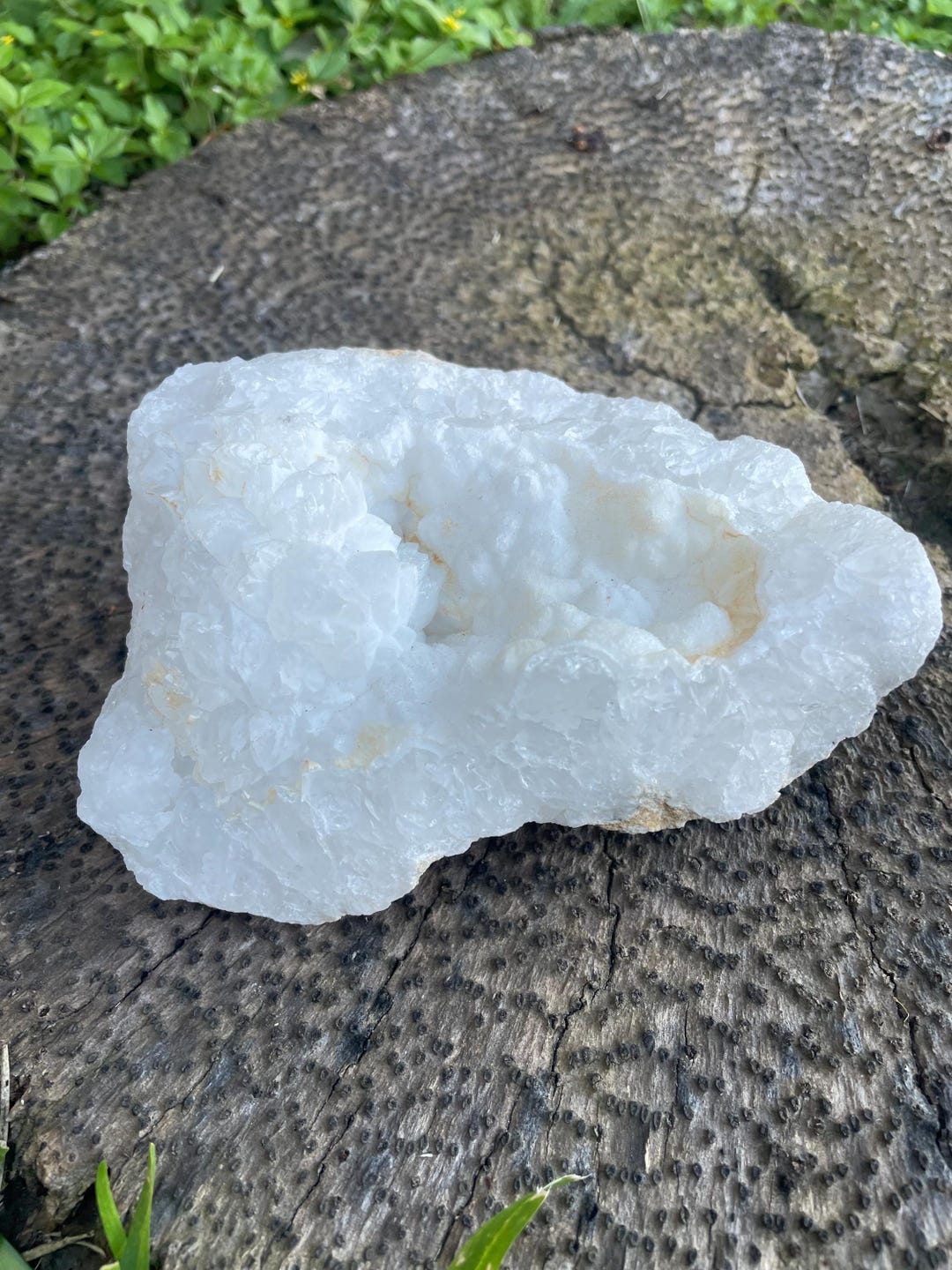 White Botryoidal Calcite Cave Formation | Druzy Calcite Crystal Cluster ...