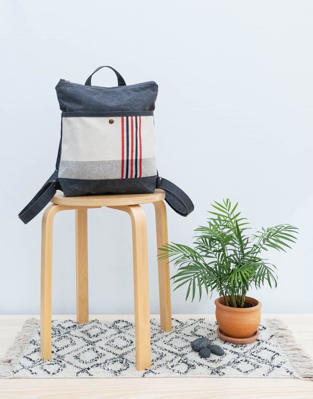 Waxed Canvas Backpack, Waxed Canvas Handbag, Canvas Day Pack, Backpack ...