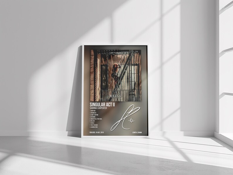 SABRINA CARPENTER Poster 2 Pack - Minimal Digital Art Prints - Album ...